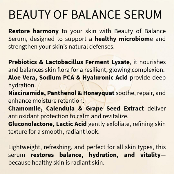 BEAUTY OF BALANCE Timeless Anti-Aging Probiotic Boost Serum 30 mL/1oz ...
